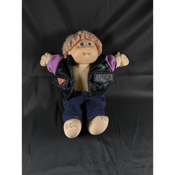 Cabbage Patch Kids | Toys | 985 Leather Jacket Cabbage Patch Kids Doll ...